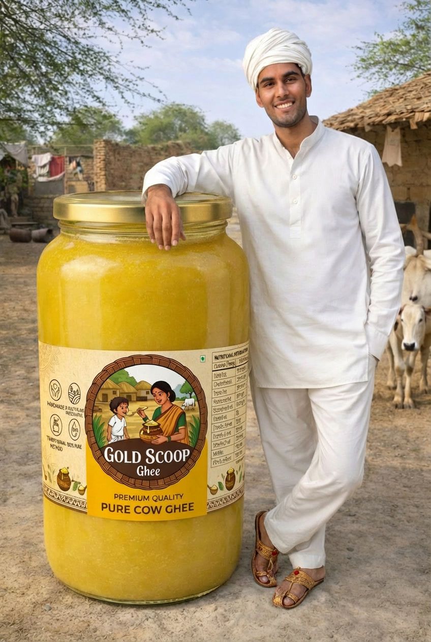 Gold Scoop Ghee | Pure Traditional Village-Style Ghee